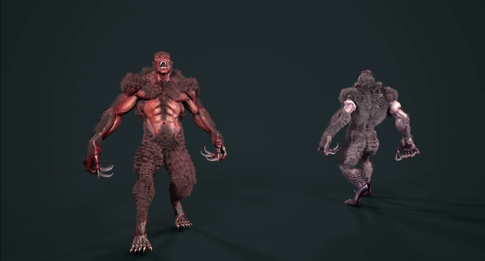 Unreal Engine - character Werewolf Download v4.27 For UE (4.18+)