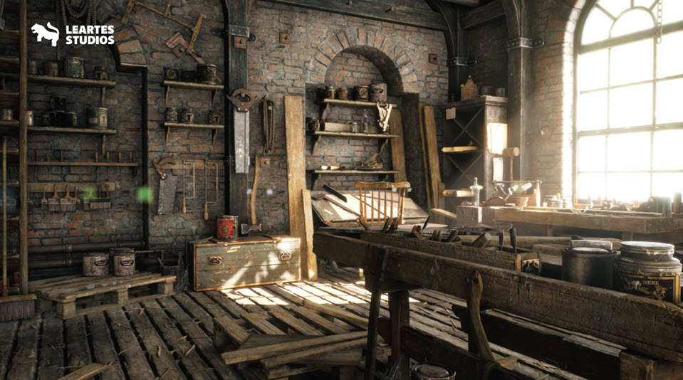 Unity Assets - Carpenters Workshop Environment Download v1.0