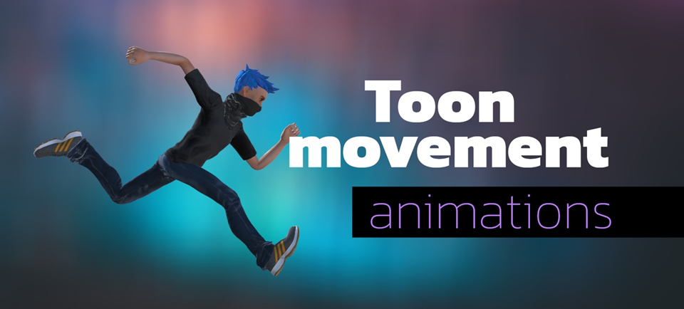Unreal Engine - Toon Movement Animation Set Download For UE (5.0-5.4)